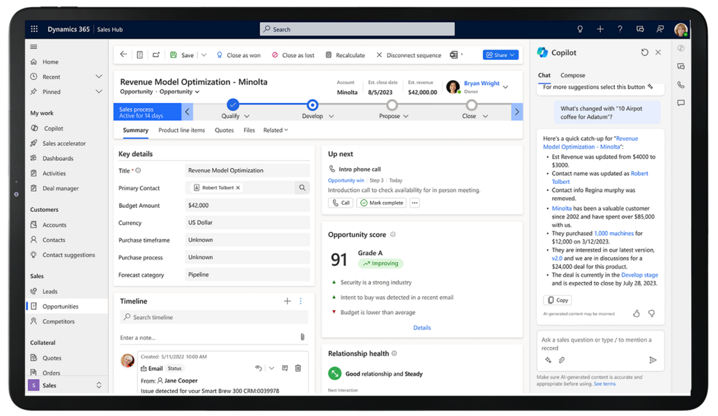Microsoft Copilot for Sales | Dynamics 365